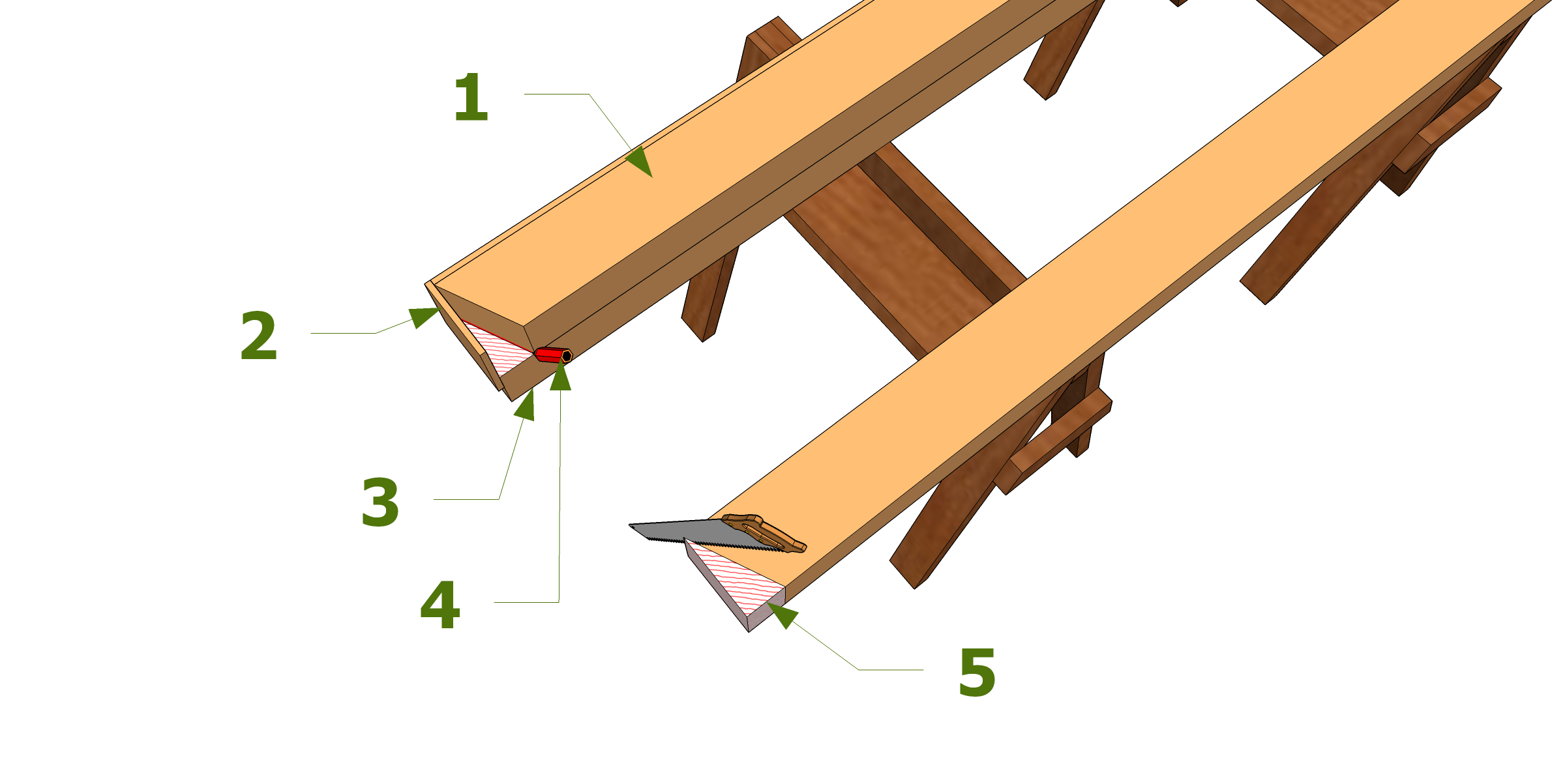 Montage d'une charpente de toiture à coyaux - Les guides de la ...