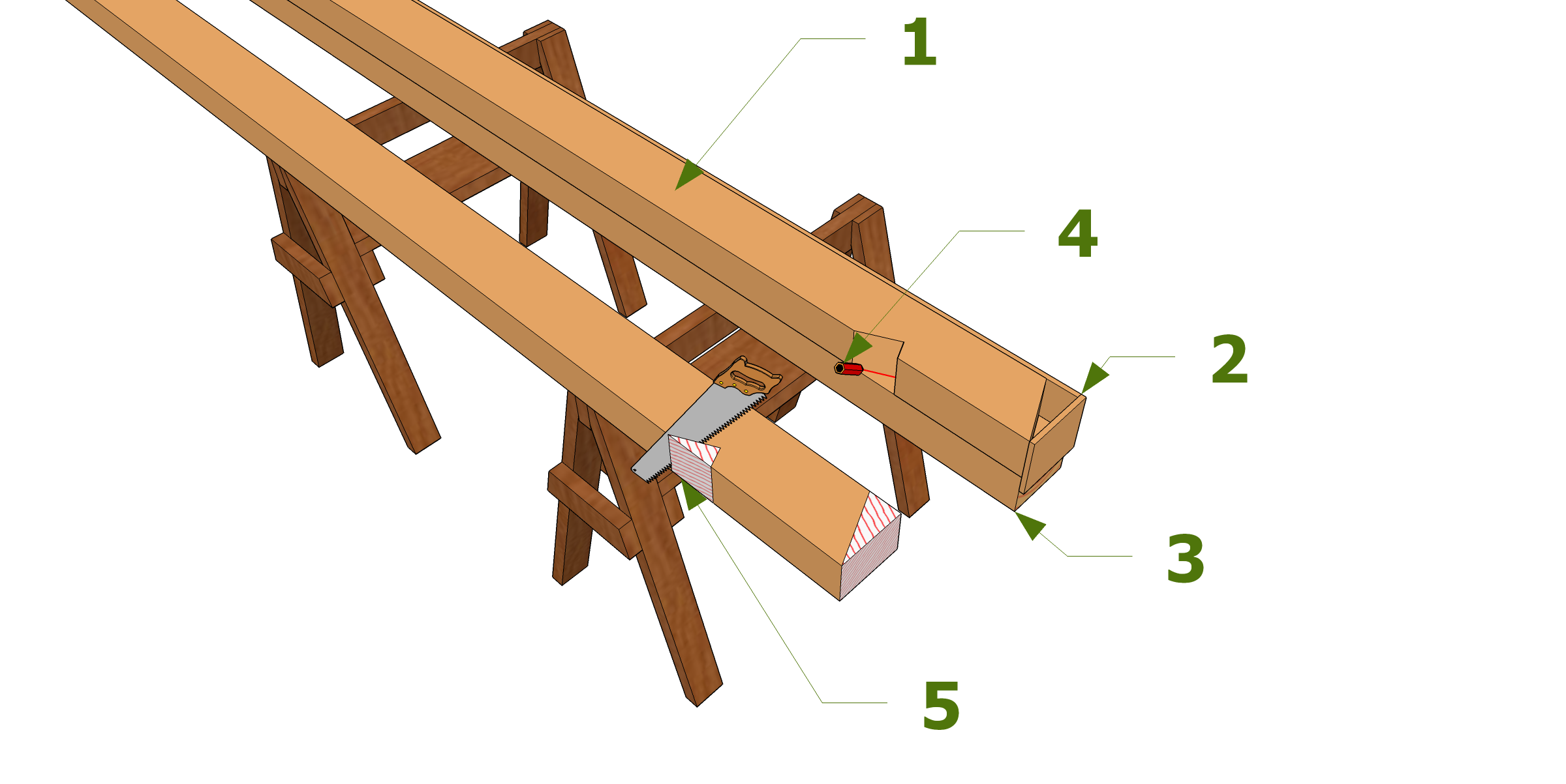 Montage d'une charpente de toiture à croupes - Les guides de la ...