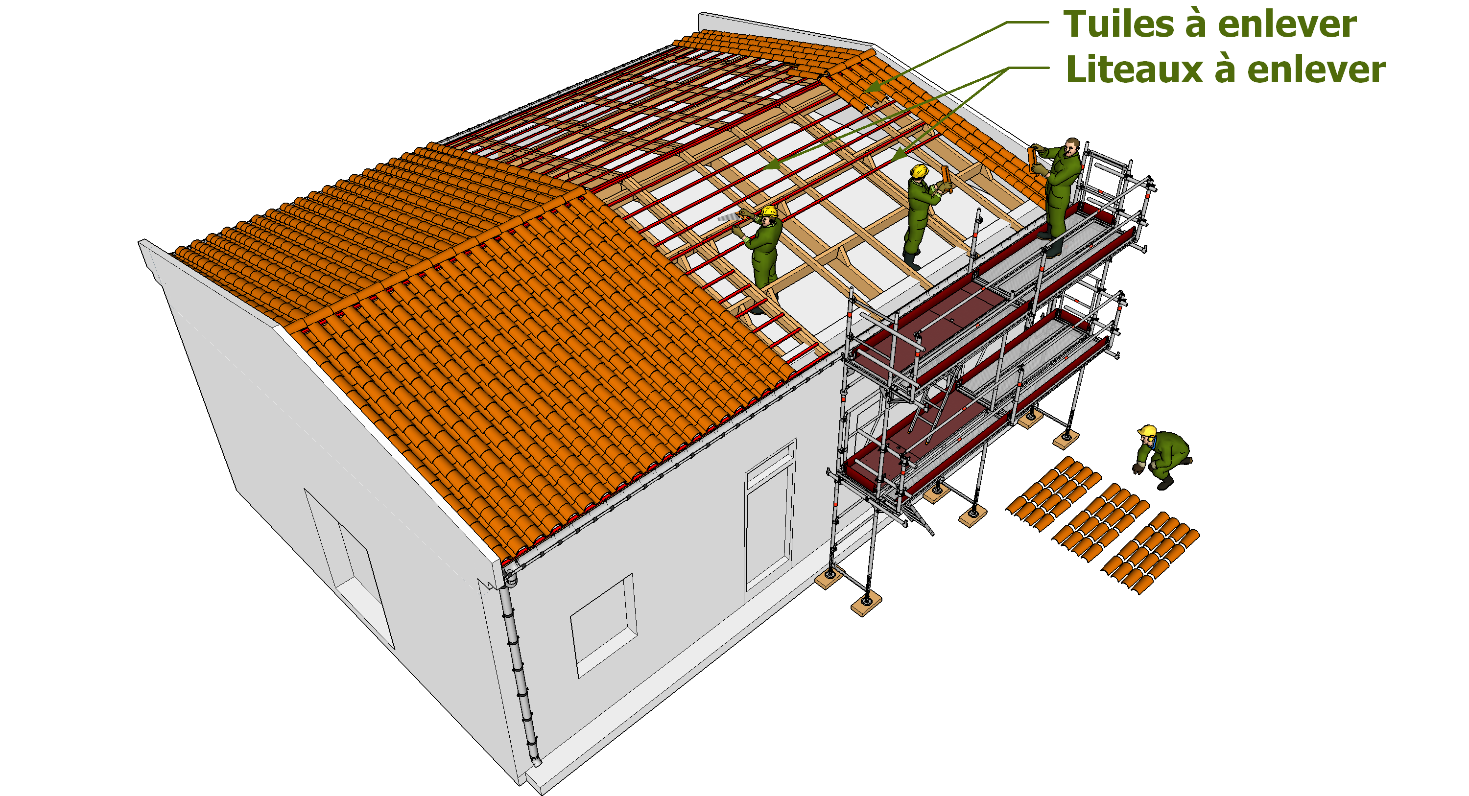 Surélévation de la toiture - Les guides de la Construction Bois