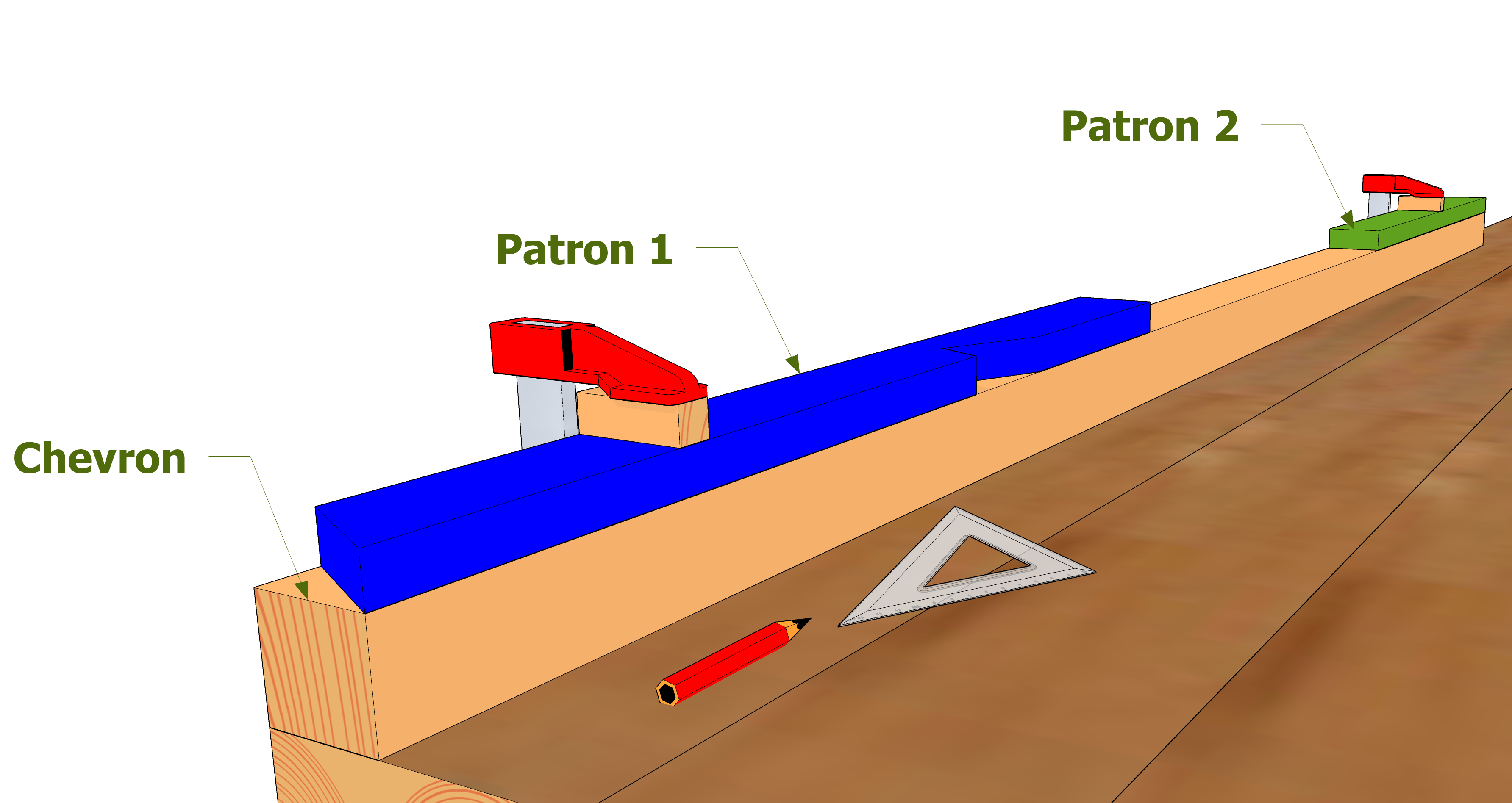 Préparation de la pose des chevrons - Les guides de la Construction Bois