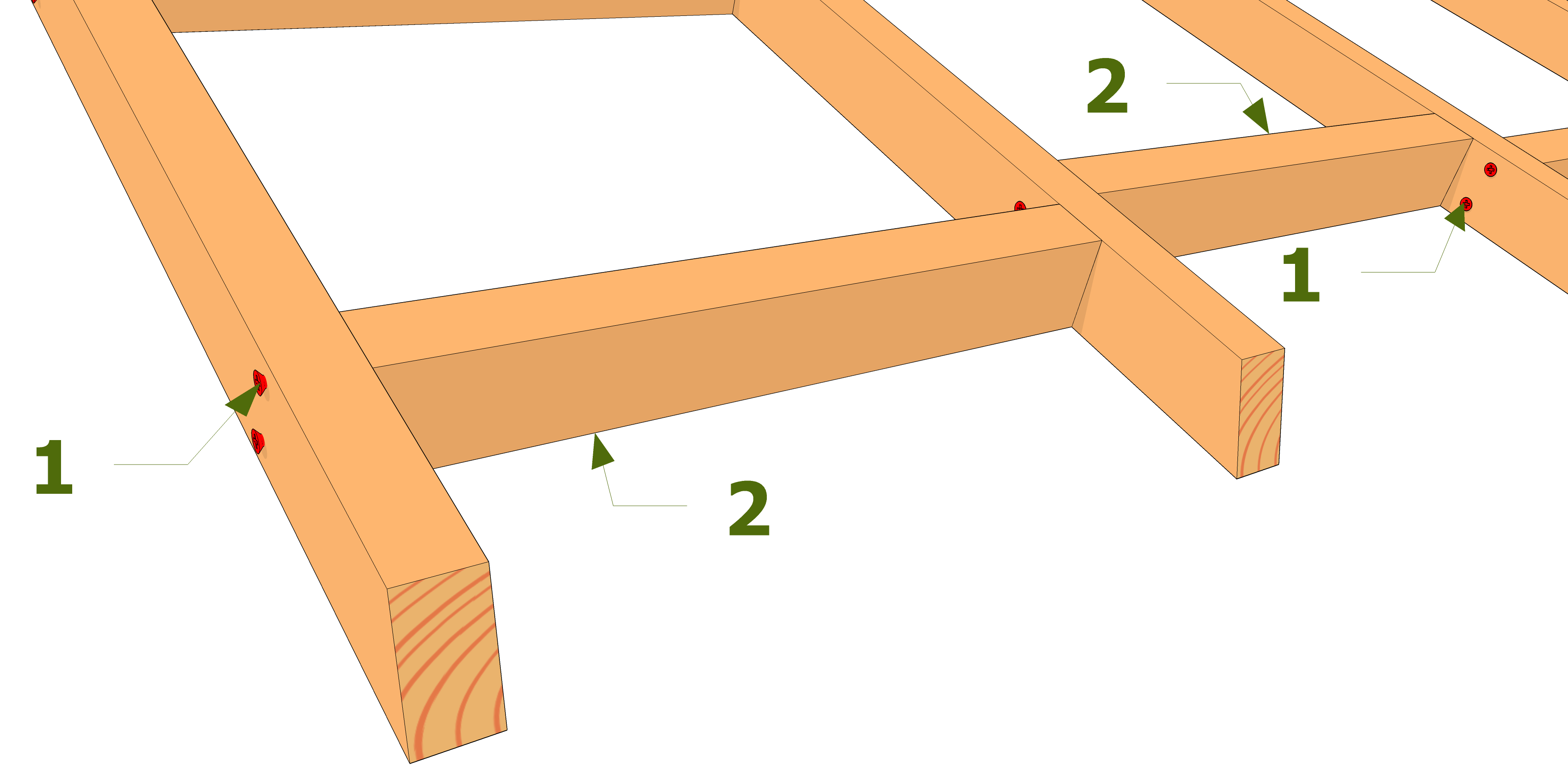 Montage de la charpente monopente - Les guides de la Construction Bois