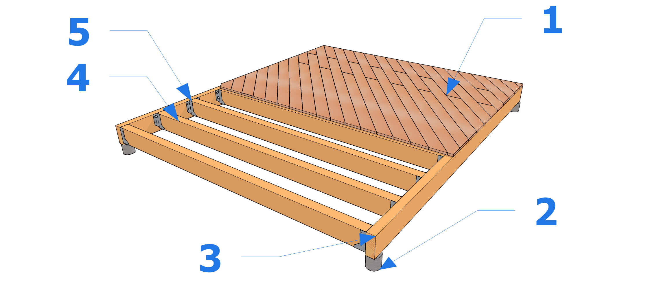 Plateforme en bois rectangulaire ou carré - Les guides de la ...