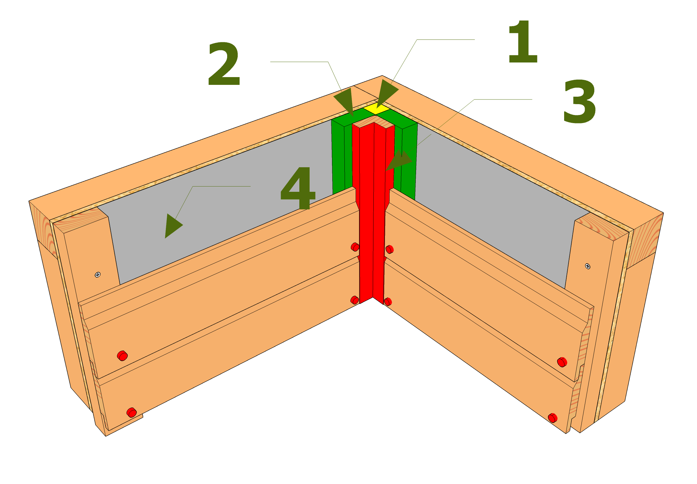 Les finitions d'angle - Les guides de la Construction Bois